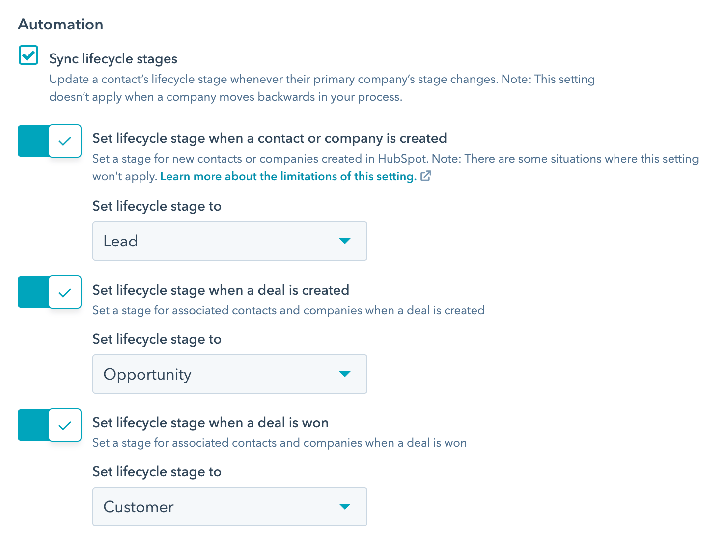 Lifecycle Stage Automation for HubSpot CRM Implementation Success